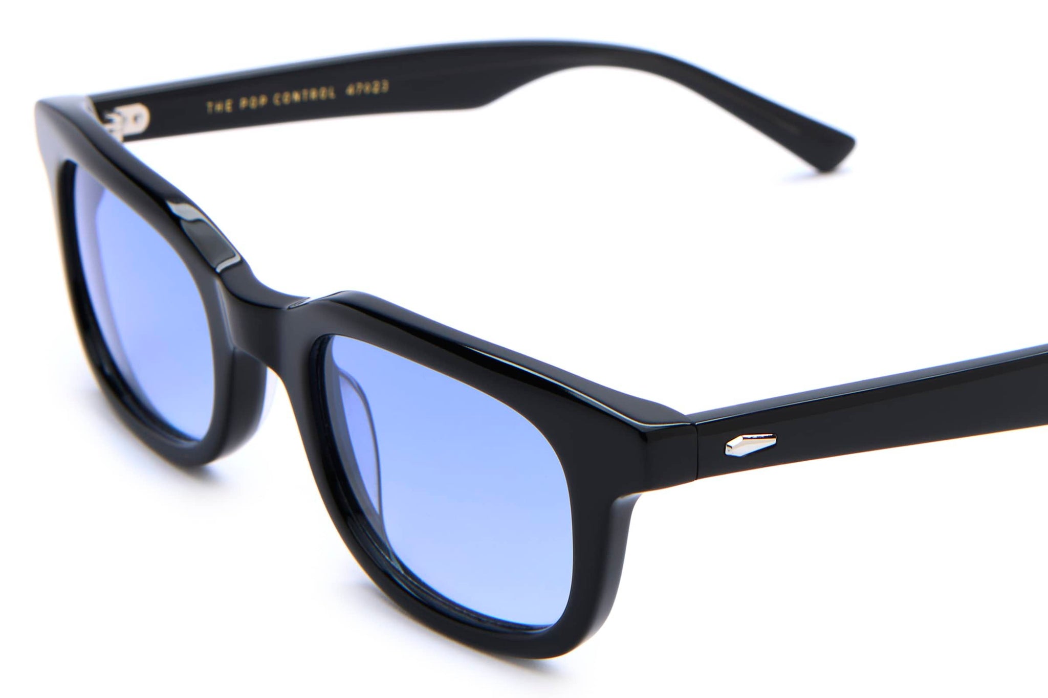Crap® Eyewear | The Pop Control Black Bio Blue Gradient Tint Sunglasses ...
